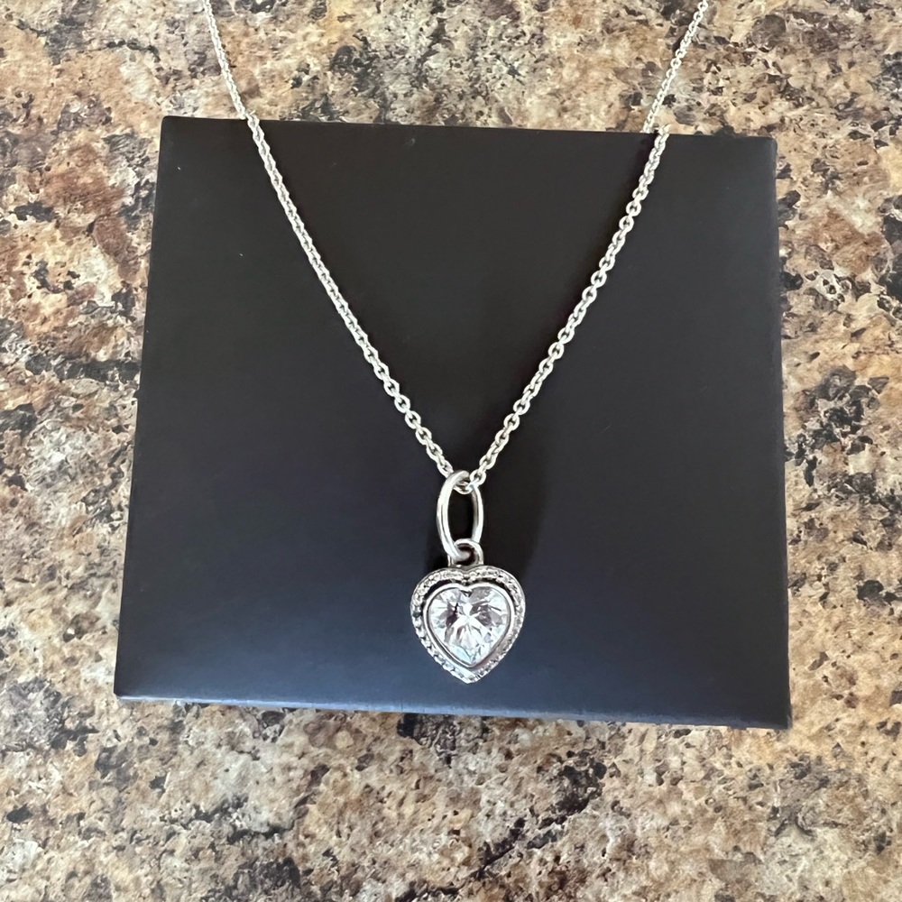 Pandora Heart Necklace - Sparkling Love - Valentines … - Gem